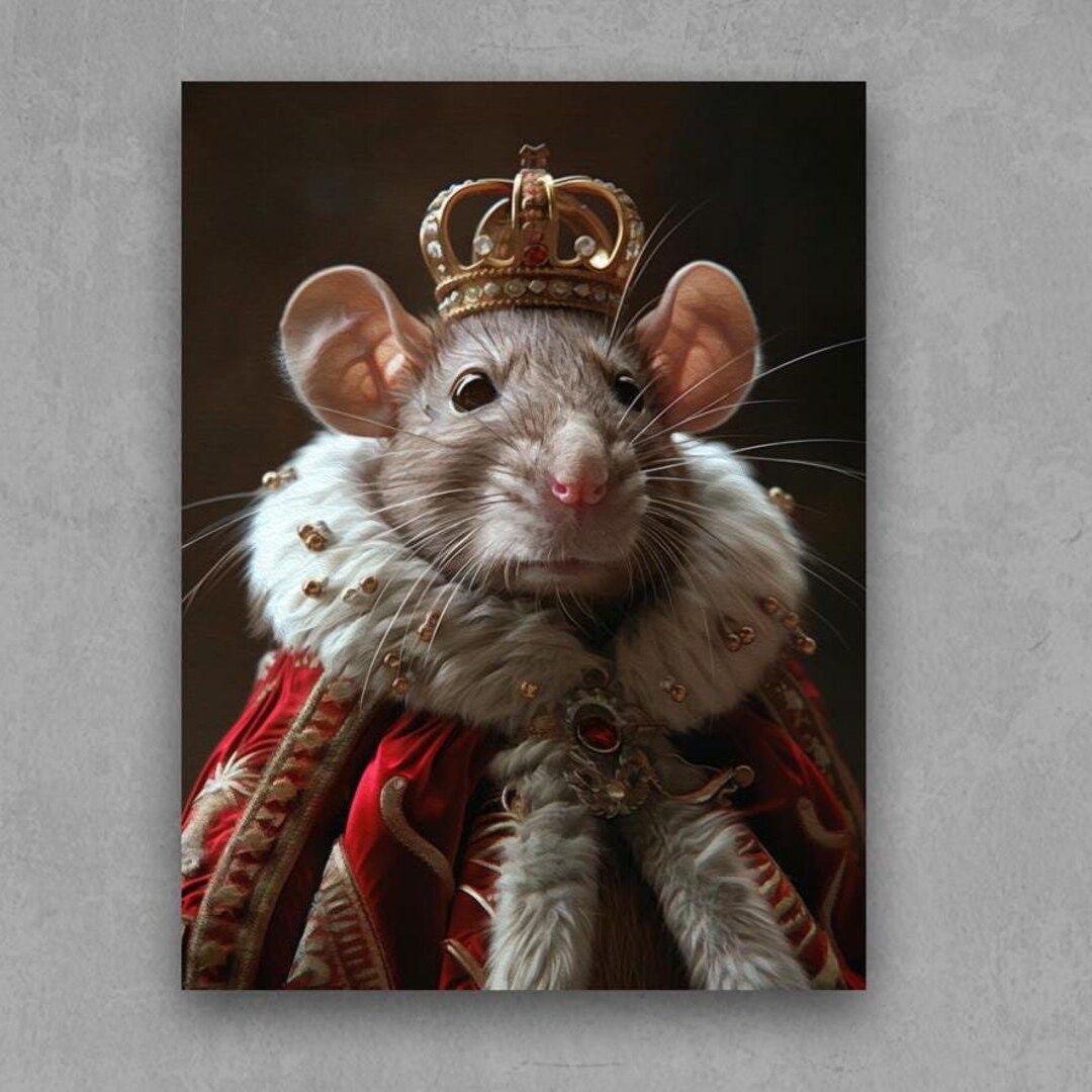 Custom Royal Rat Portrait | Personalized Renaissance Pet Art | Majestic ...