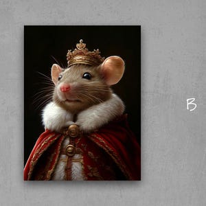 Custom Royal Rat Portrait | Personalized Renaissance Pet Art | Majestic ...