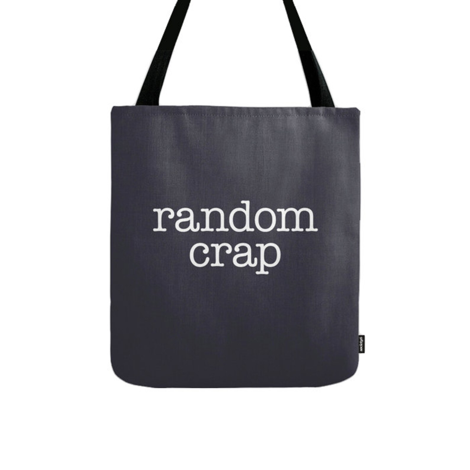 Random crap tote bag blue tote bag blue Random crap canvas bag | Etsy