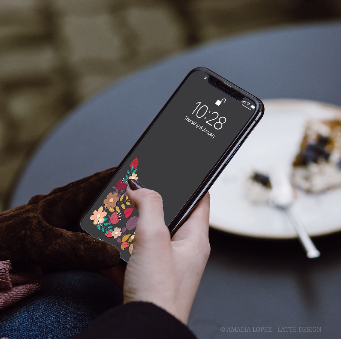 Paper Cut Flowers Phone Wallpaper. Floral iPhone Wallpaper. Flowers ...