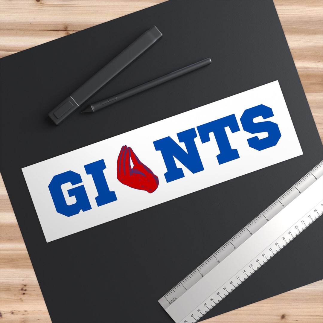 NY Giants, Tommy Devito Cutlets, Hand Gesture - Bumper Stickers - Etsy