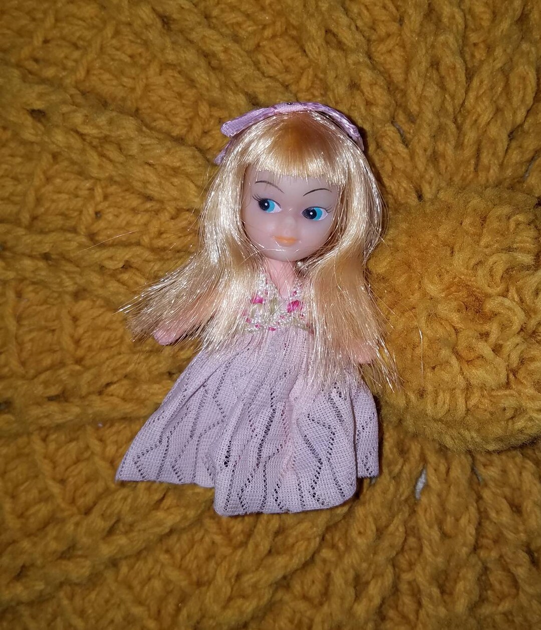 Vintage 60s MINT Kiddle Knock off Little Bride Doll Long Reddish Blonde ...