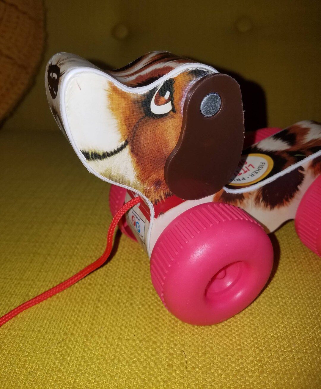 CUTE CUTE Mattel Fisher Price Repro 2014 Little Snoopy Puppy Dog Pull ...