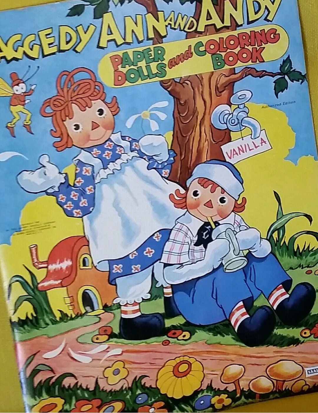 WOW HTF 1944 Raggedy Ann Andy & Marcella LARGE Paper Dolls Coloring ...