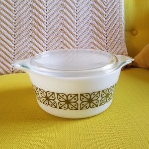 Unused Like New Medium 1.5 Quart Vintage Pyrex Corning Verde Green ...