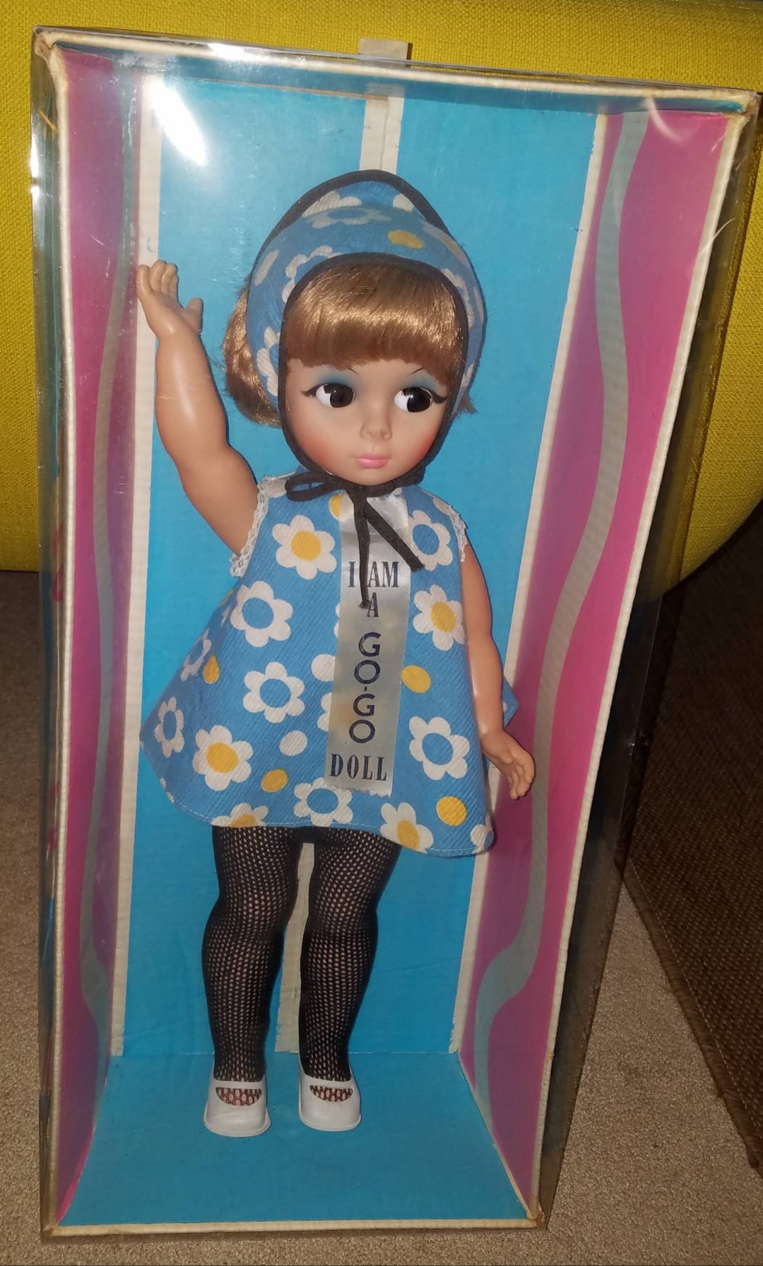 Vintage MIB Large Linda Lou Go Go Fashion Doll W Box Big Side Glance ...