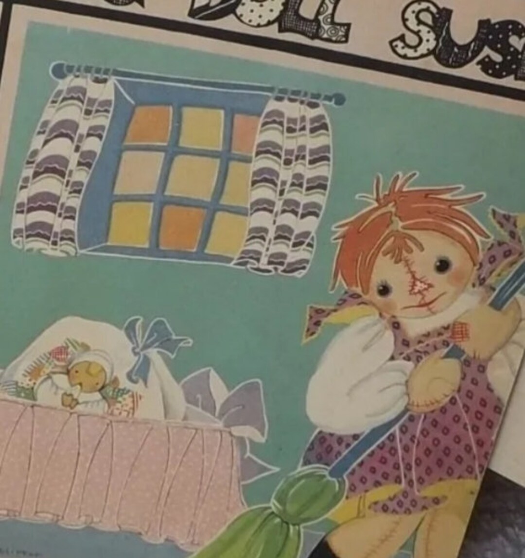 Htf 1939 Saalfield RAG DOLL SUSIE Story Book Fern Bisel Pea Anne Wurth ...