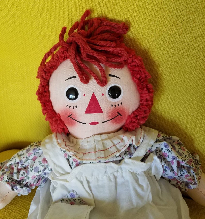 Vintage 60s Knickerbocker Cloth Raggedy Ann Rag Doll W - Etsy