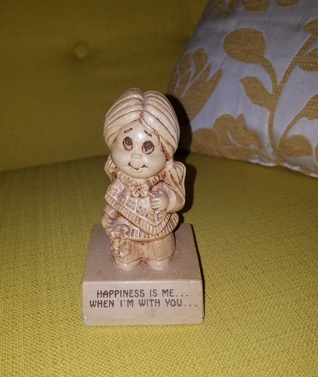 Cute HTF Vintage 1972 Paula USA Groovy Mod Love Message Girl Poncho ...