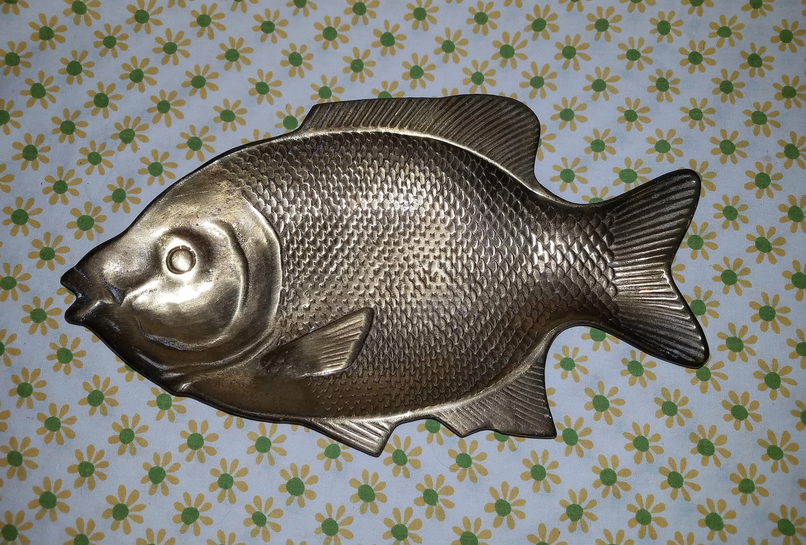 Large Heavy Vintage Brass Fish Tray Dish Ocean Beach Decor - Etsy