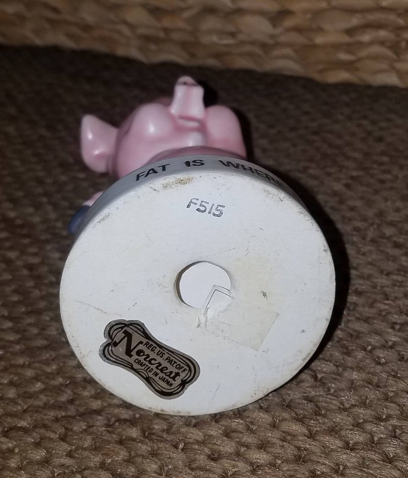 HTF Adorable Vintage Norcrest Japan Sticker on Bottom Fat is - Etsy