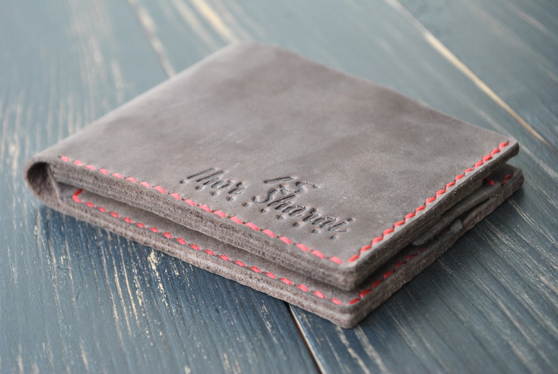 Coin Wallet Coin Pocket Wallet Leather Bifold Walletcard - Etsy