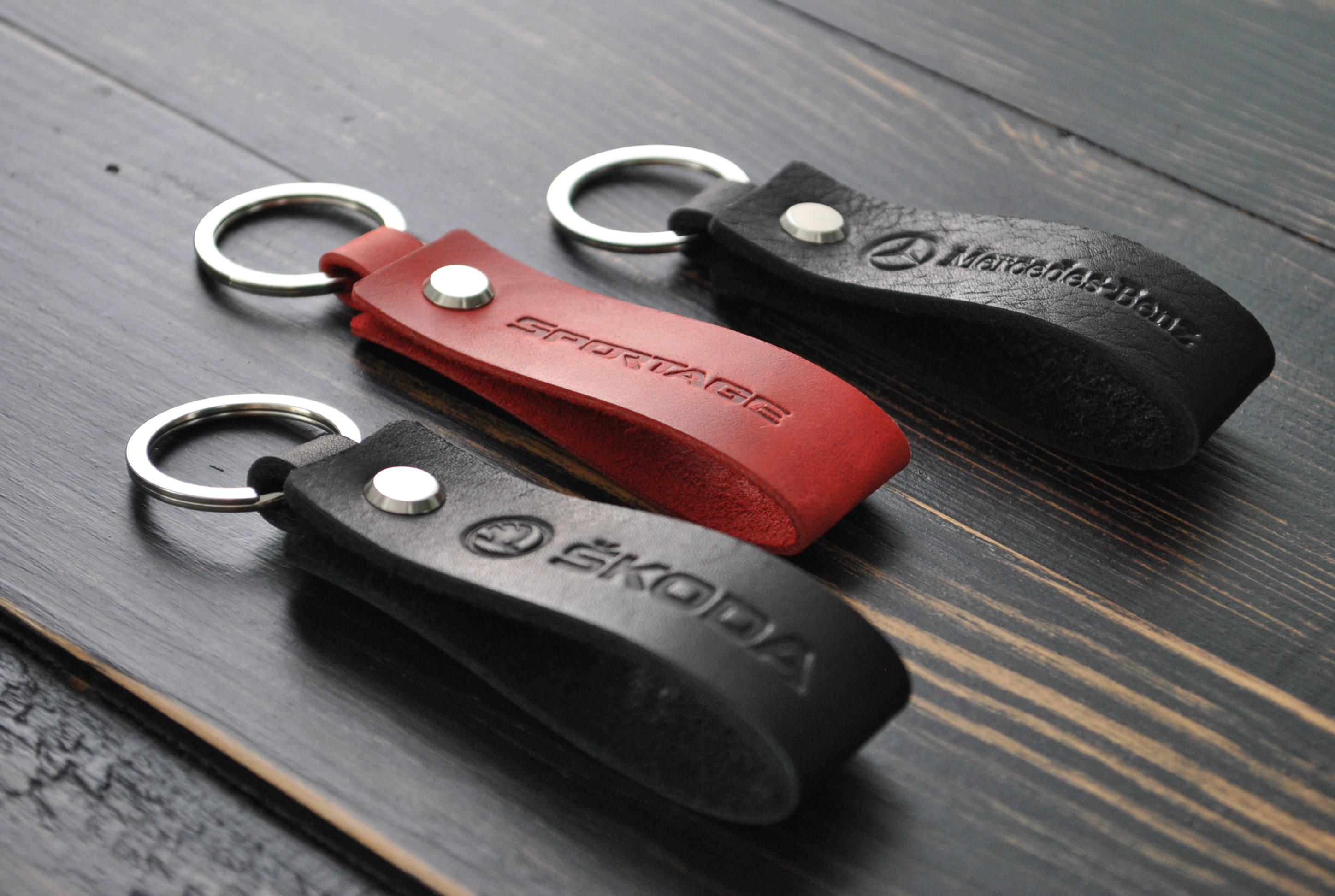 Personalized Custom Leather Keychain,leather Key Holder,leather Key ...