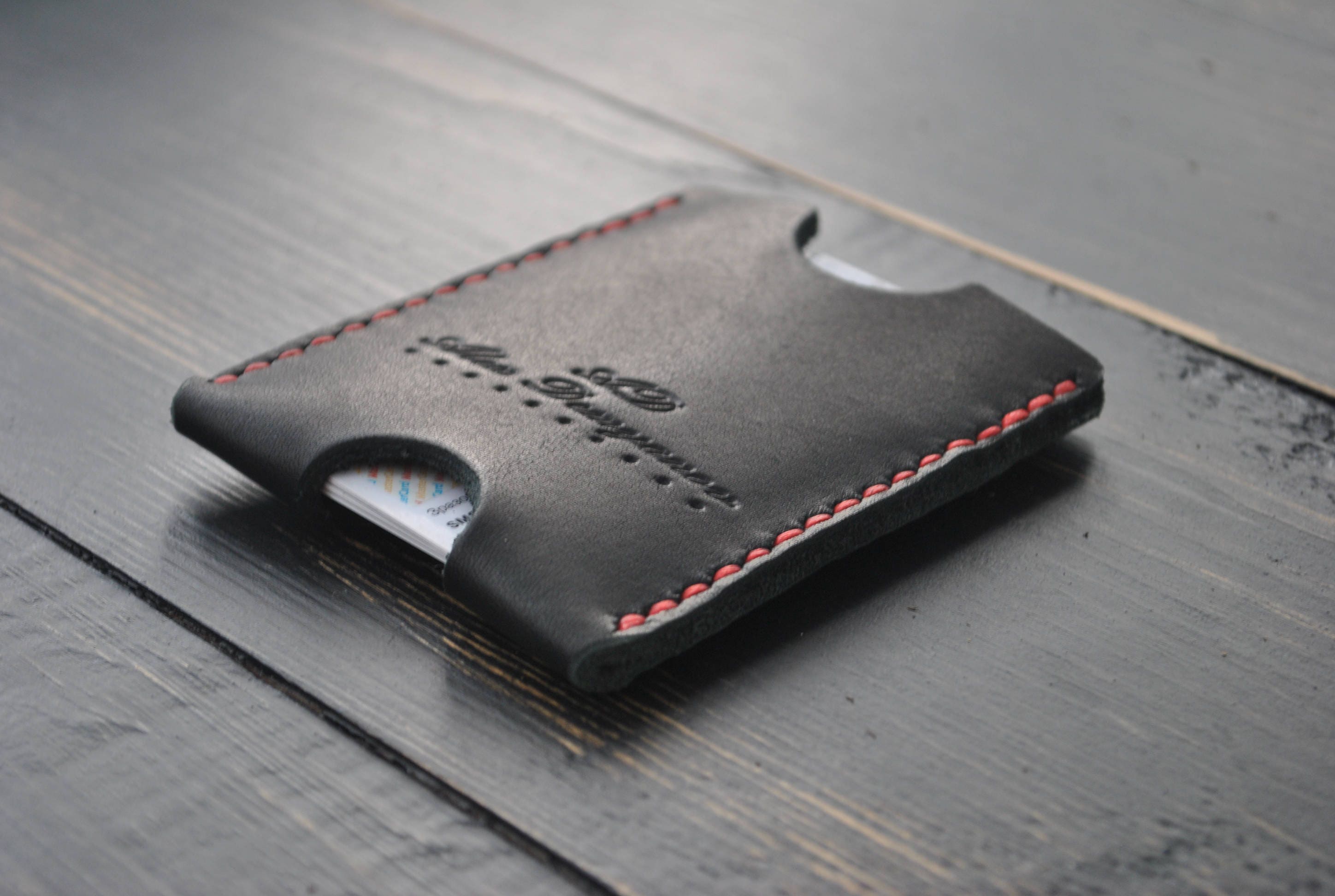 Wallet the Inside Out Men's Leather Wallet Minimalist - Etsy