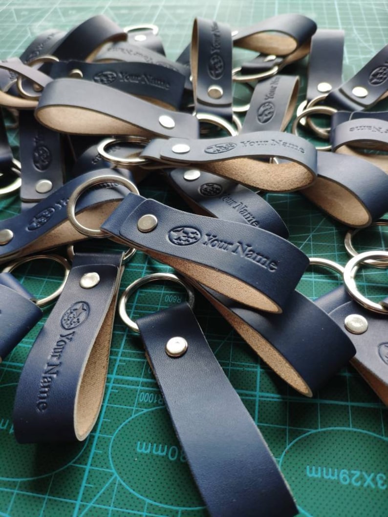 Personalised Key Chain. Your Logo, Custom Leather Keychain. Custom Logo ...