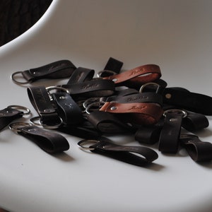 Personalized Leather Keychain, Key Chain Gifts for Dad, Gifts for Him ...