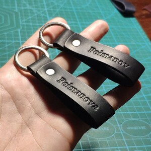 Personalized Leather Keychain, Key Chain Gifts for Dad, Gifts for Him ...