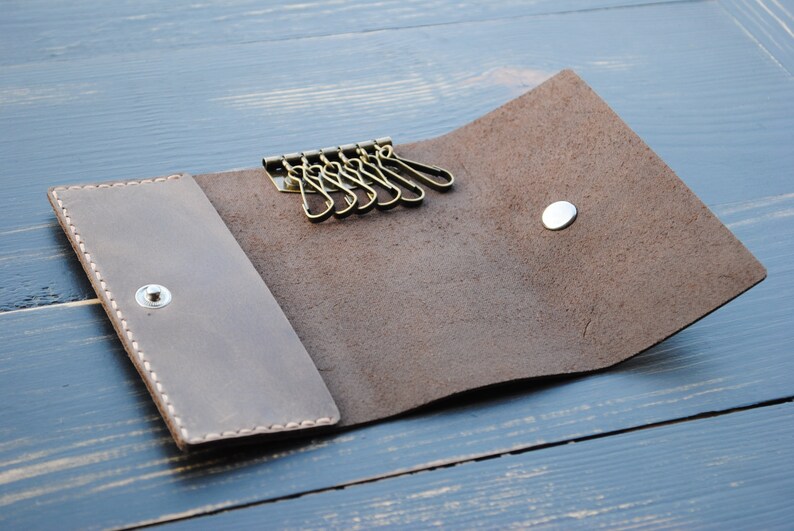 Handmade Leather Keychain Leather Key Holder PERSONALIZED | Etsy
