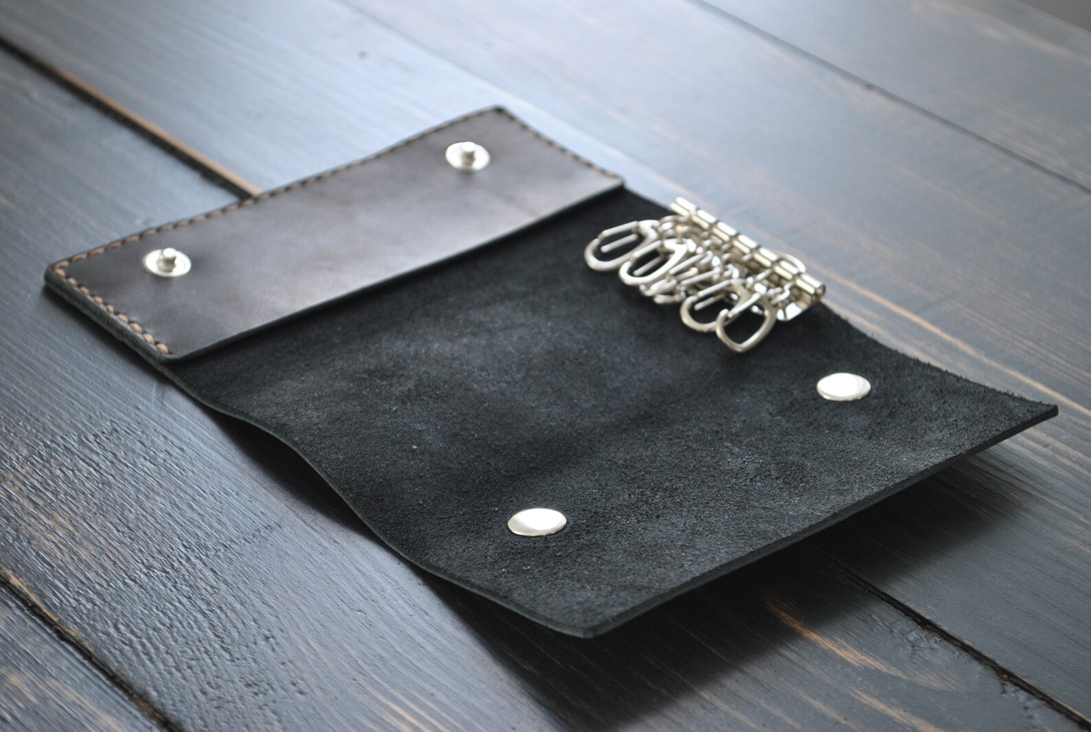 Handmade Leather Keychain Leather Key Holder PERSONALIZED | Etsy