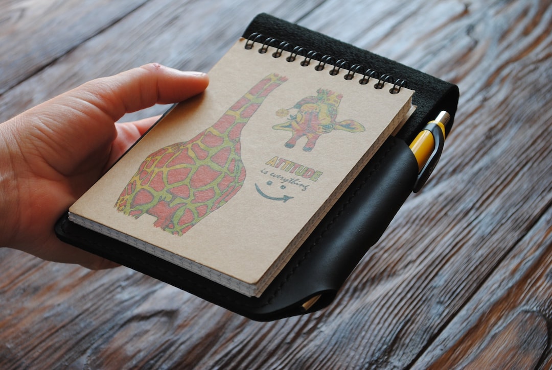 Personalized Small Genuine Leather Pocket Notebook Cover. Custom ...