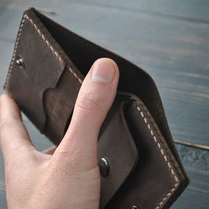 Mens Leather Wallet Vintage Leather Walletmens Wallet - Etsy