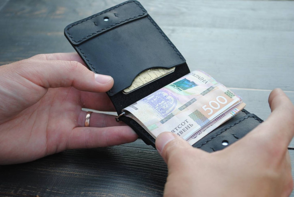 Personalized Leather Magnetic Money Clip. Personalized - Etsy