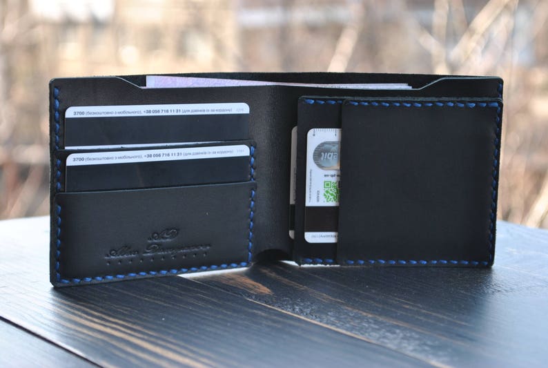 Personalized Men's Leather Wallet Men's Leather Wallet | Etsy