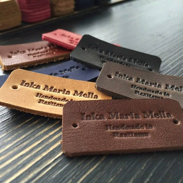 Custom Leather Label - Etsy