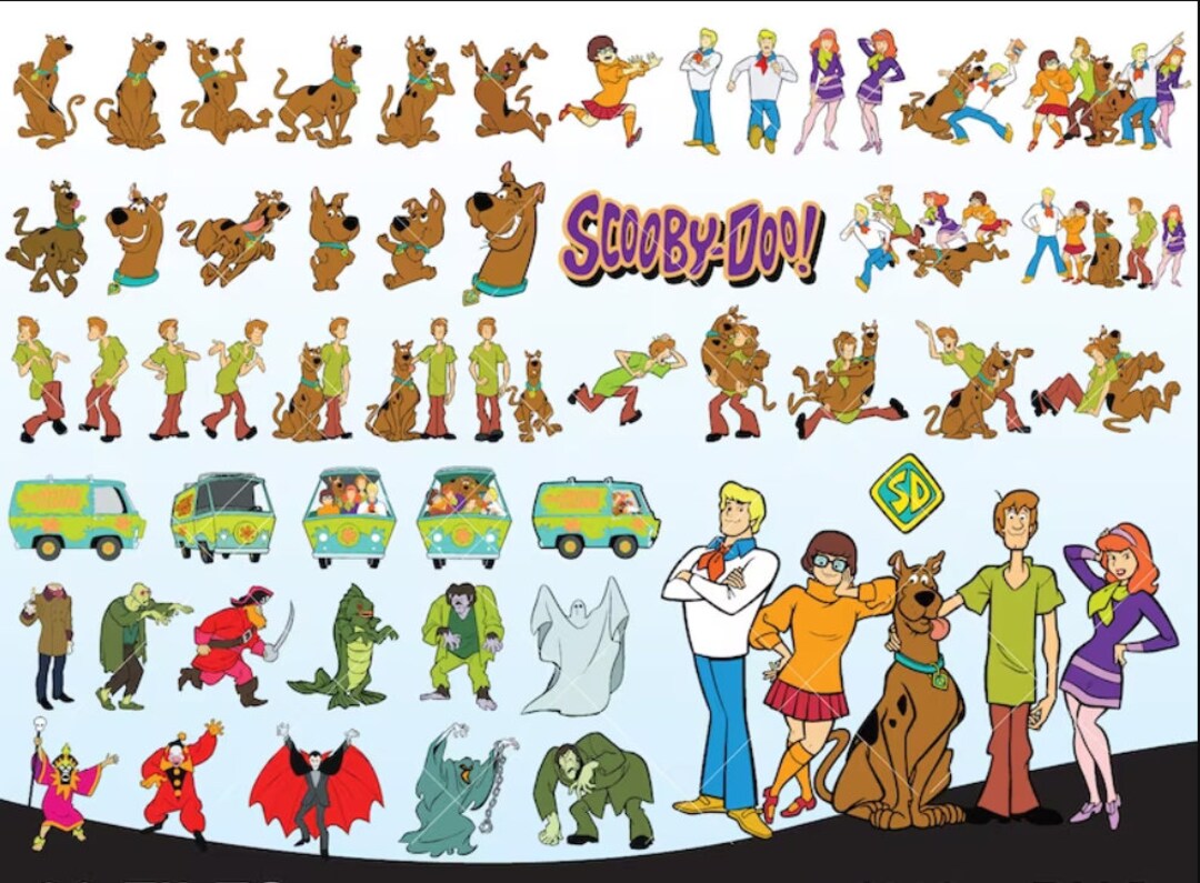 Scooby Doo Png Files, Scooby Doo Svg, Scooby Doo Cricut, Vector, Scooby ...
