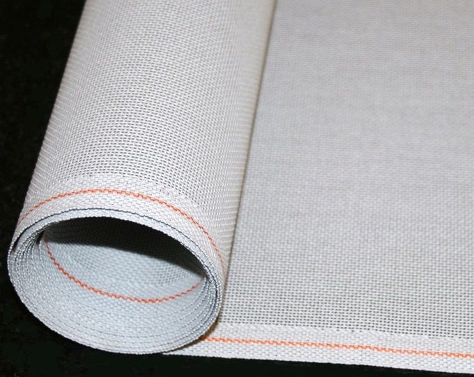 PEWTER, Mono Deluxe Needlepoint Canvas, 18 Mesh, 1 Yard, Orange Line by ...