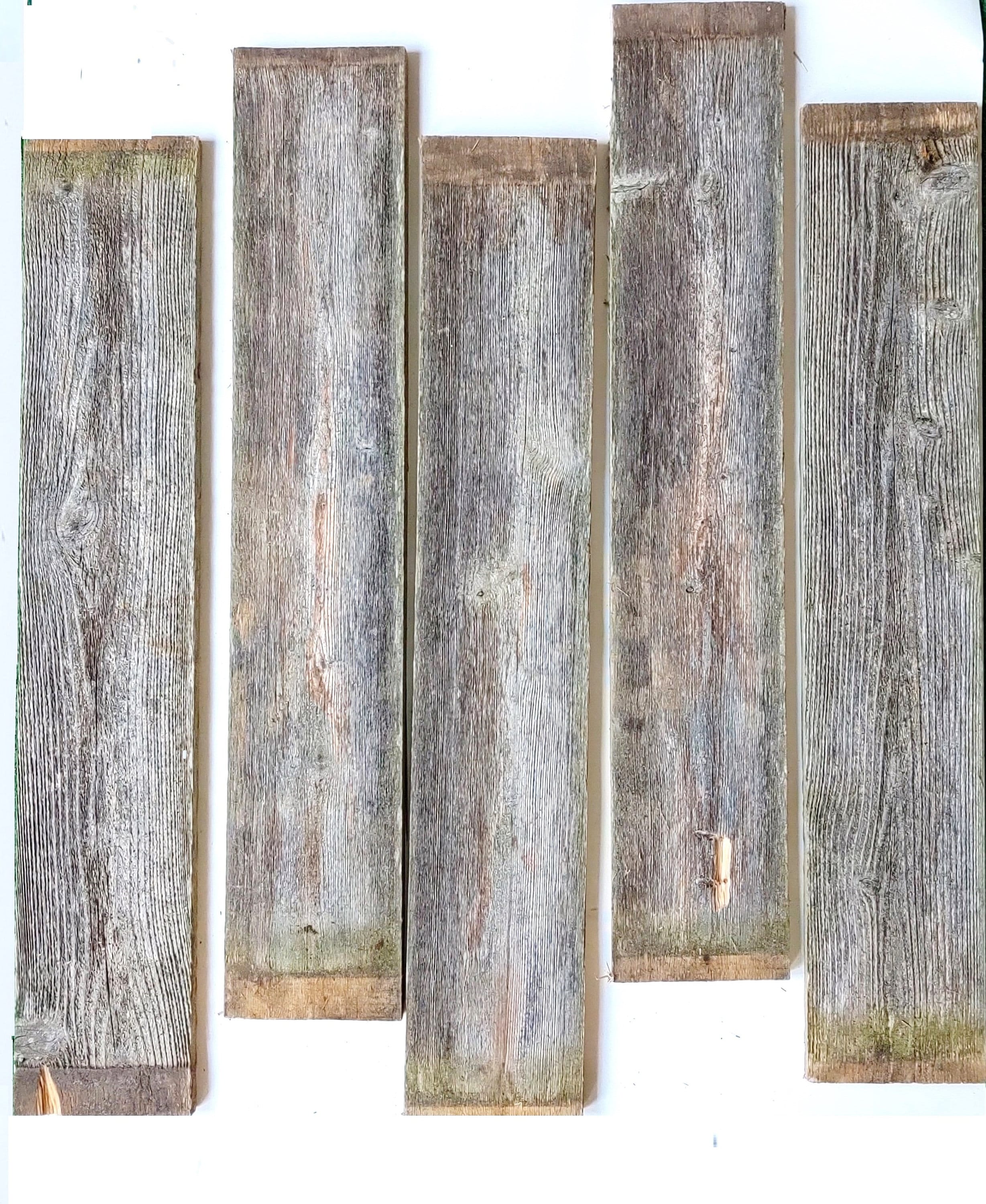 5 Reclaimed Cedar Wood Planks 22" Long Rustic Projects, Wall Accents - Etsy