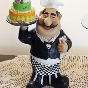 Chef Themed Kitchen Decor/accessories Whimsical Chefs Wine Bottle ...