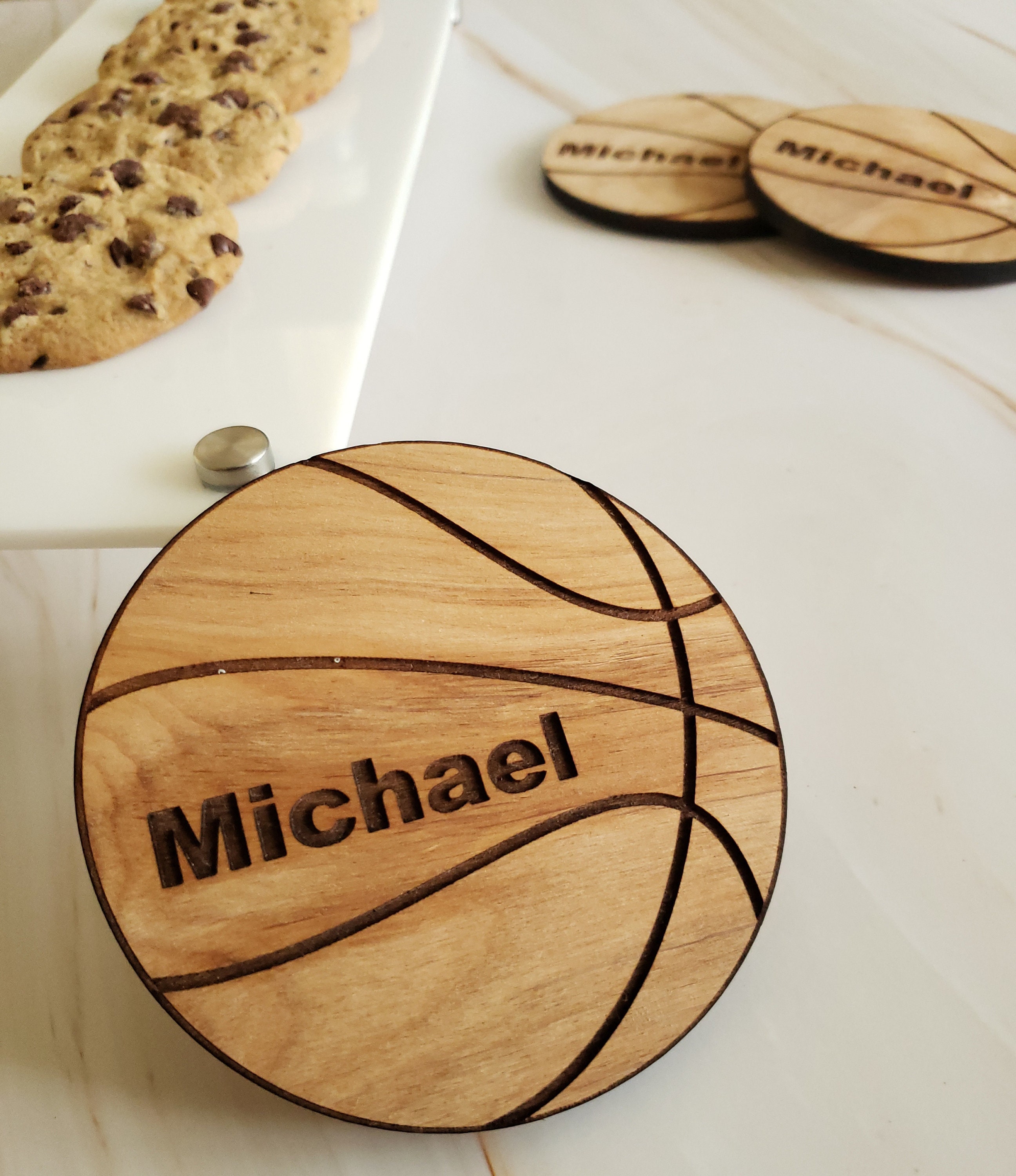 Basketball Theme Lasercut Wood Coasters Basketball Wood Coaster ...