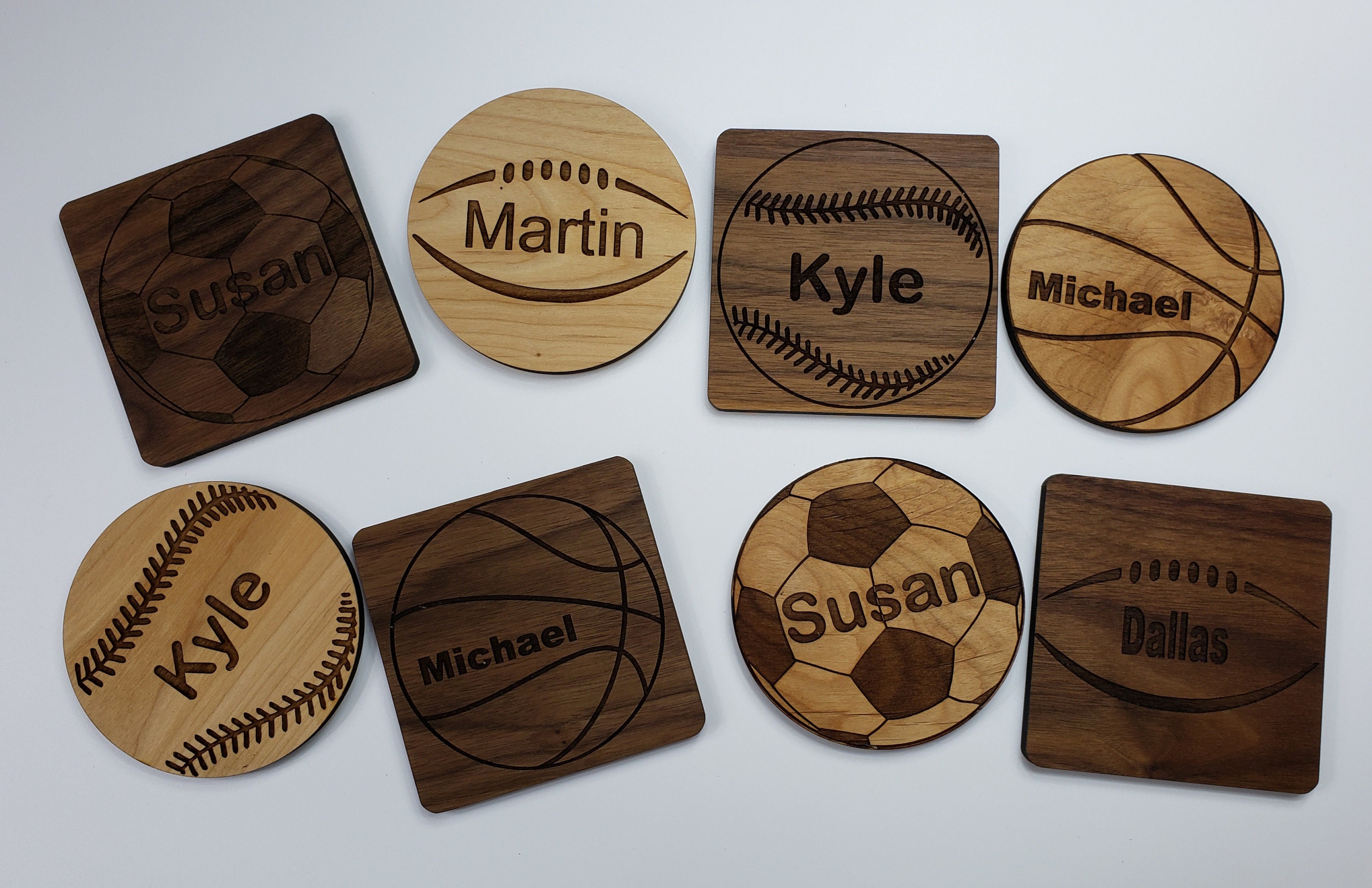 Basketball Theme Lasercut Wood Coasters Basketball Wood Coaster ...