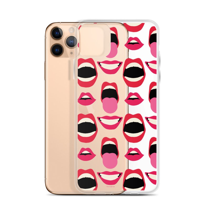 Tongue Out Kiss Mouth smiling Mouth Pattern Design Iphone | Etsy