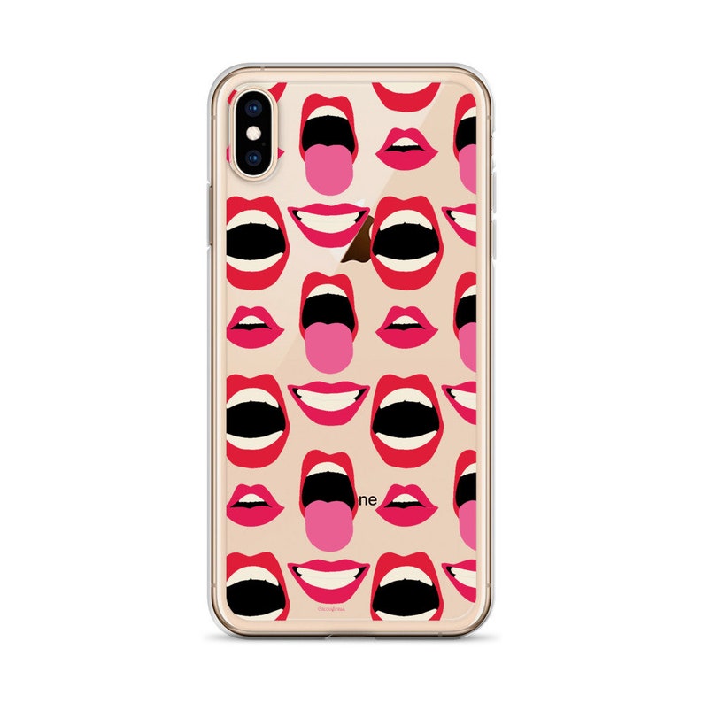 Tongue Out Kiss Mouth smiling Mouth Pattern Design iPhone - Etsy