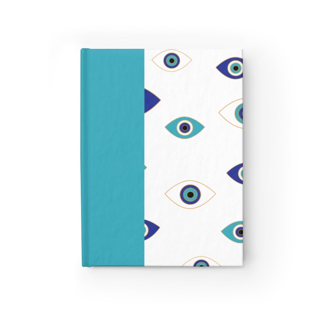 Evil Eye Notebook | Lucky Eye Pattern Journal - Ruled Line | Hard Cover ...