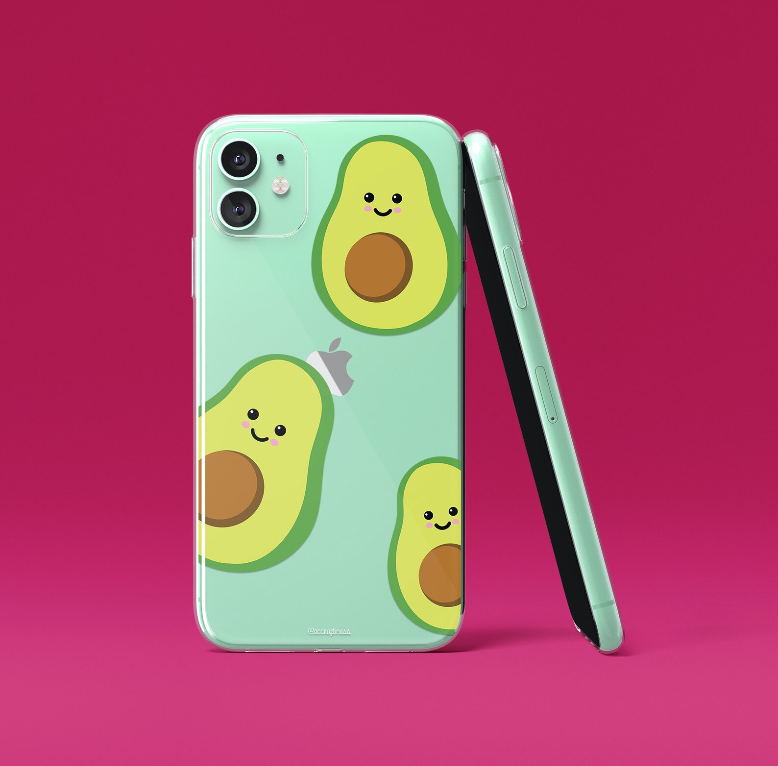 Avocado Cartoon iPhone 11 11 Pro 11 Pro Max X XS Max XR 8 Plus 7 SE ...