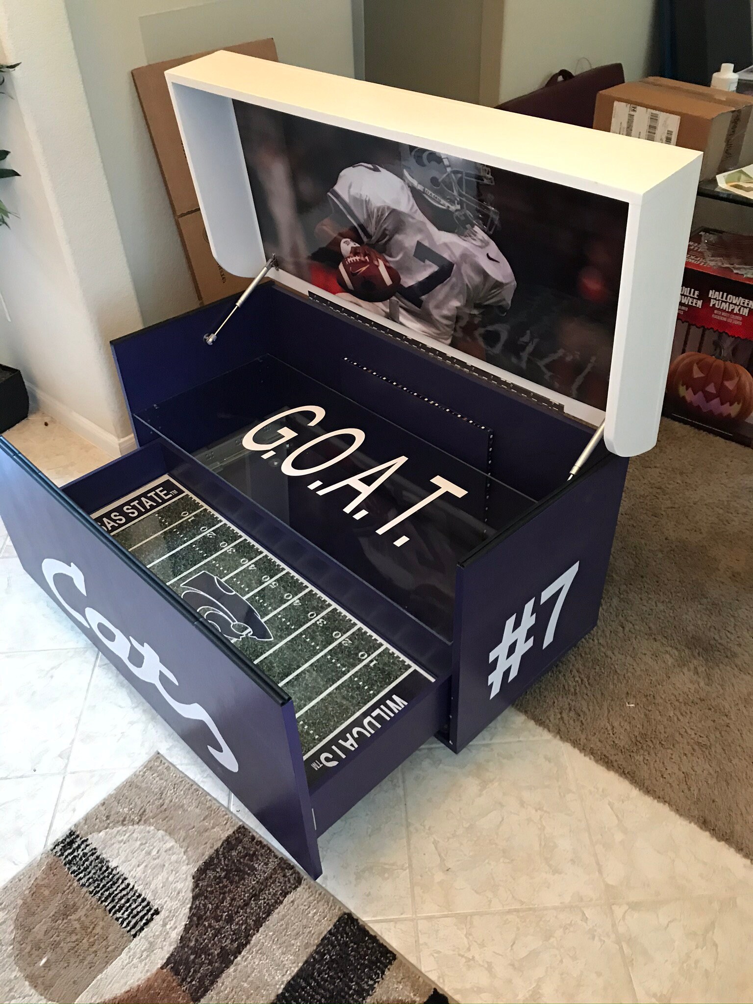 Giant Shoe Box Storage favorite College Sports Team Design - Etsy