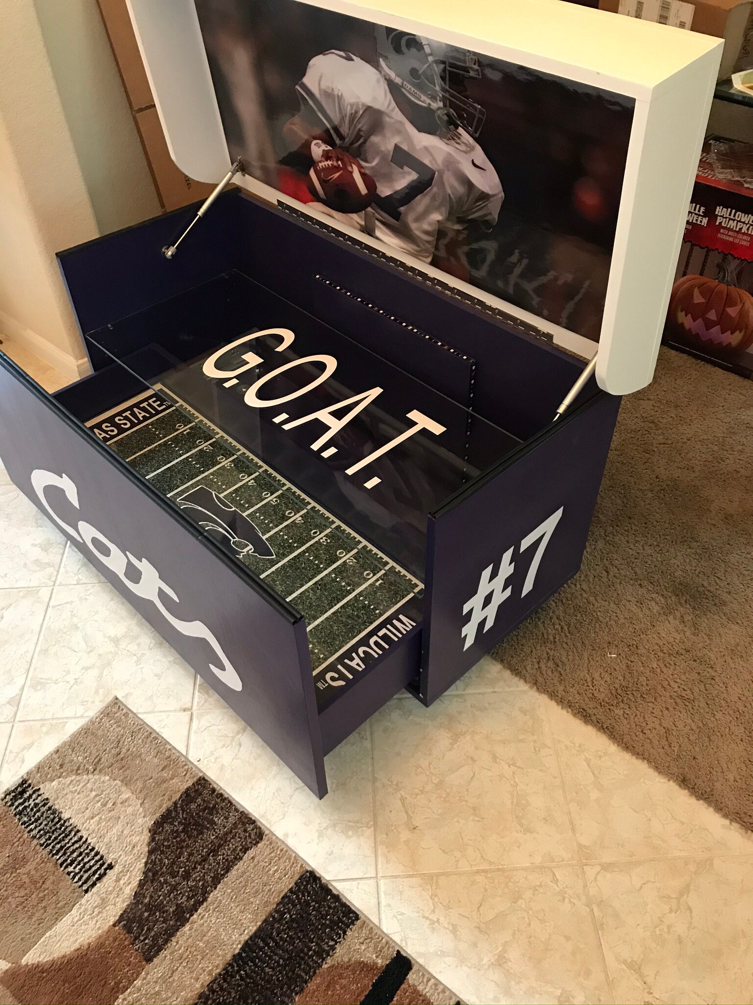 Giant Shoe Box Storage favorite College Sports Team Design - Etsy