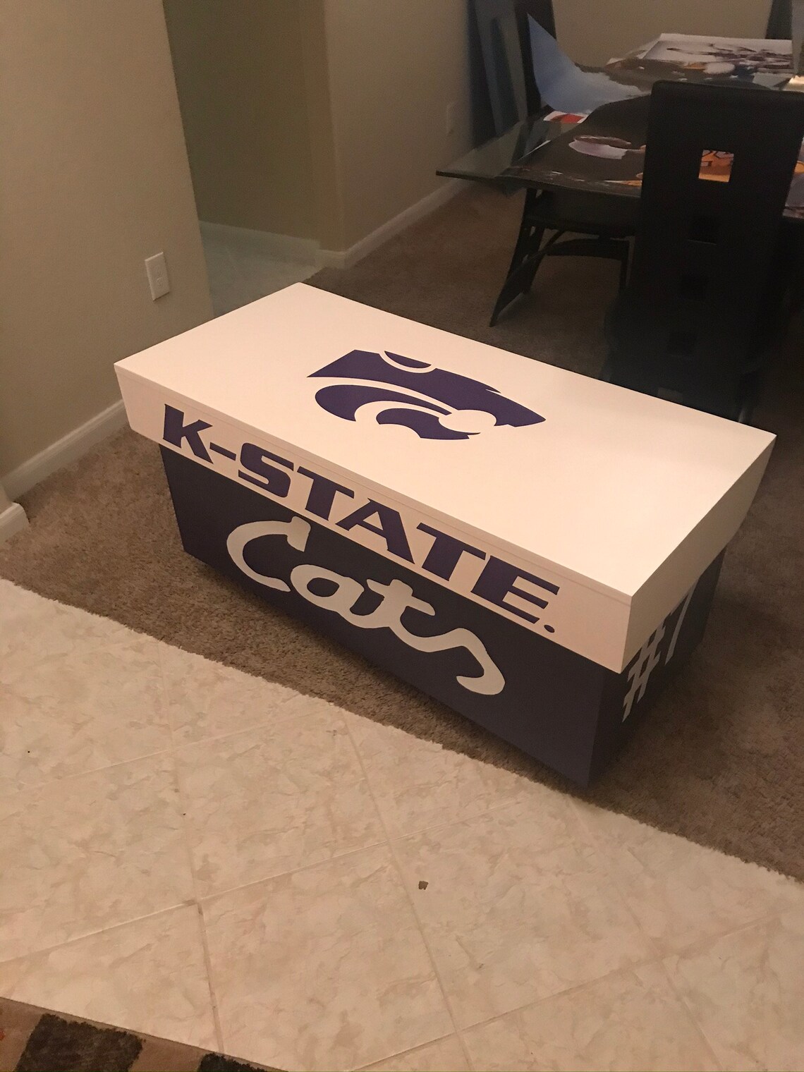 Giant Shoe Box Storage favorite College Sports Team Design - Etsy