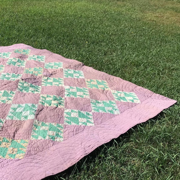 Handmade Lilac Quilt - Etsy
