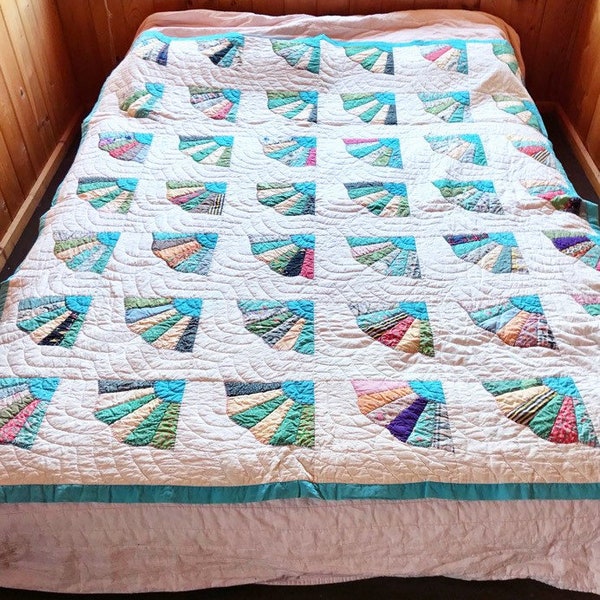 Vintage Fan Quilt - Etsy