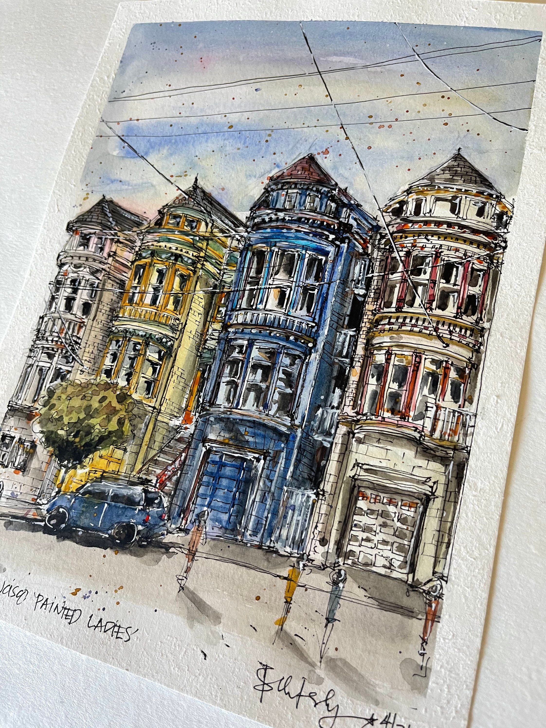 PRINT of Rainbow Colored Victorian Houses in San Francisco - Etsy