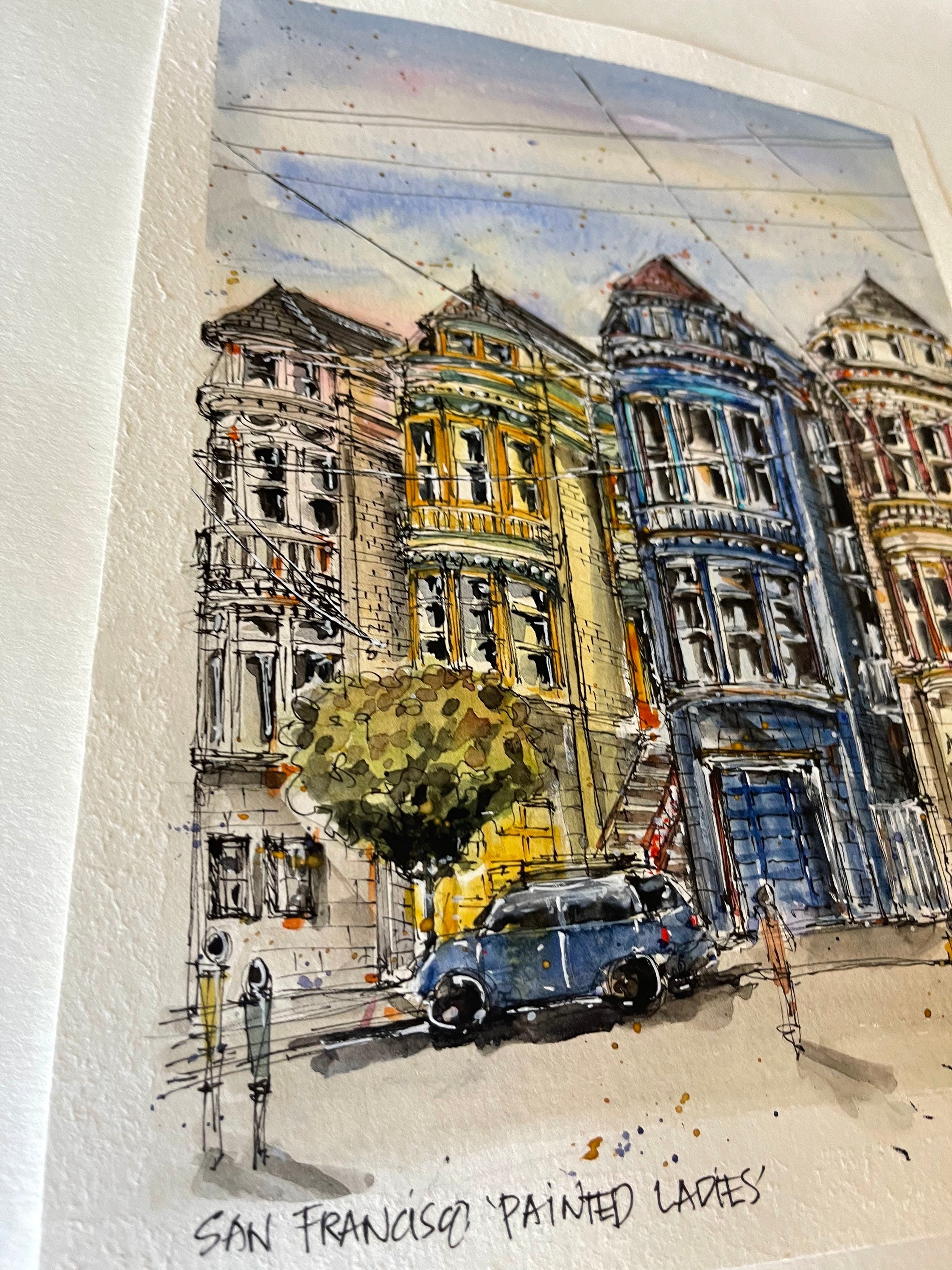 PRINT of Rainbow Colored Victorian Houses in San Francisco - Etsy