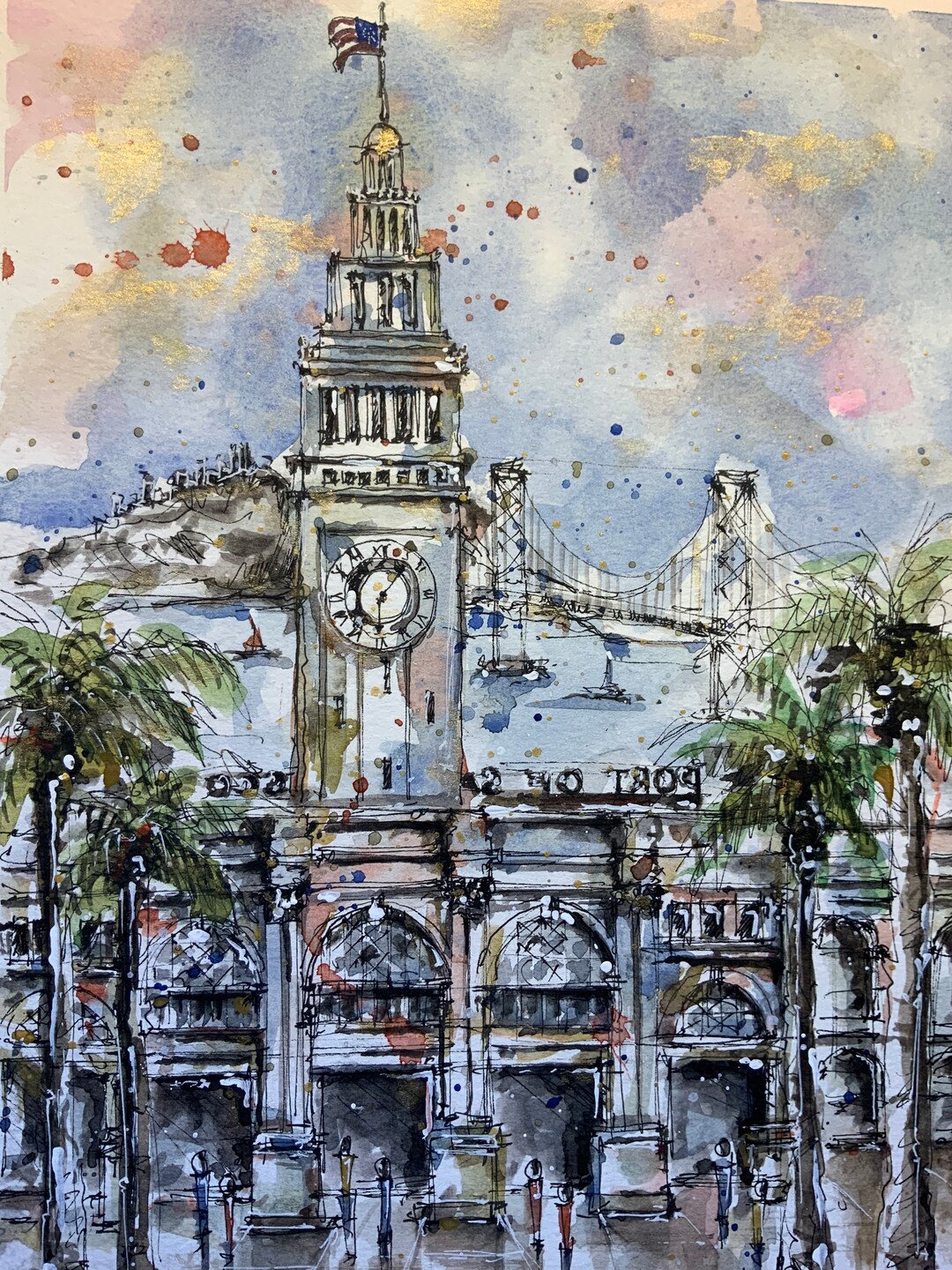 PRINT of Ferry Building in San Francisco. Wall Art Decor - Etsy