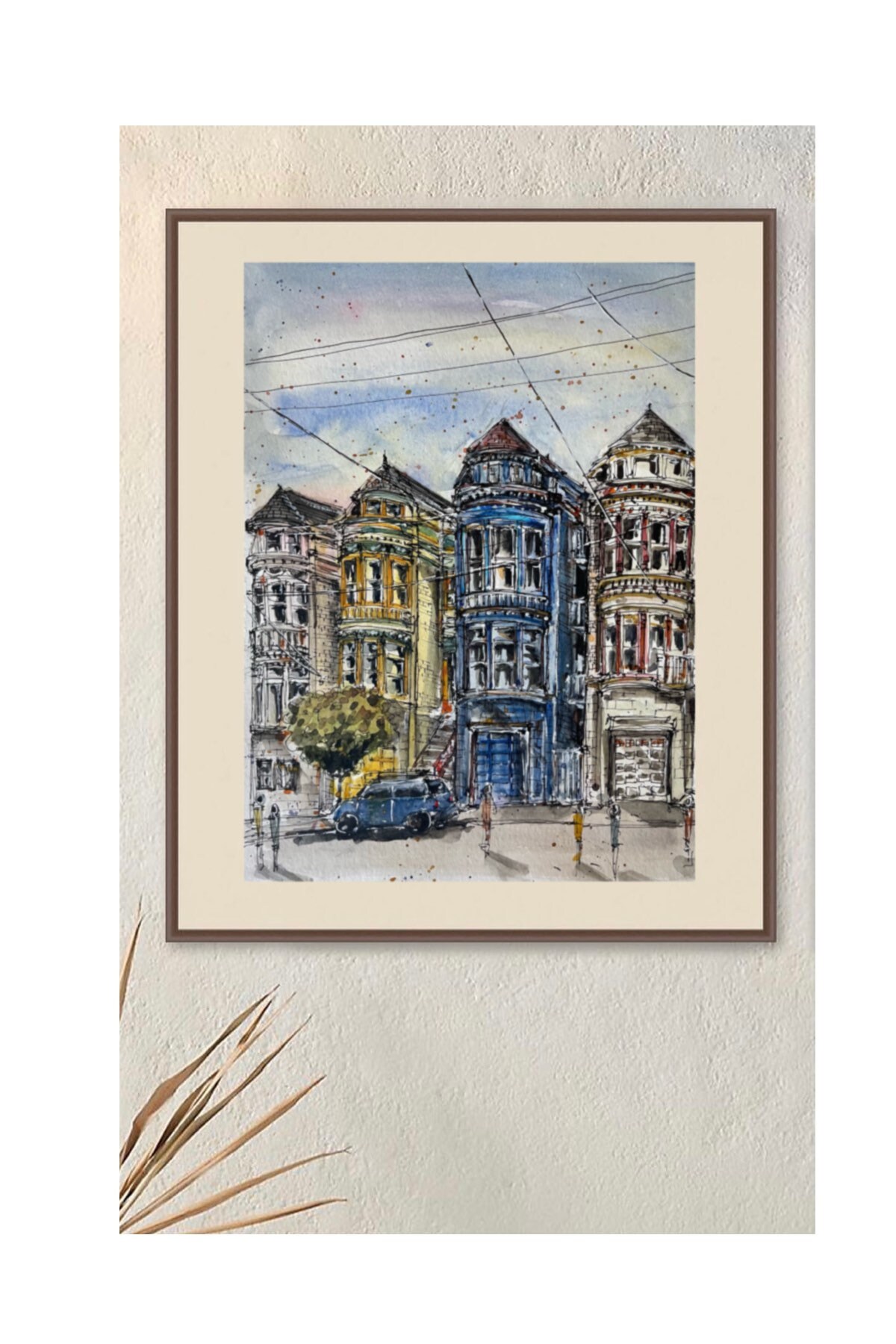 PRINT of Rainbow Colored Victorian Houses in San Francisco - Etsy