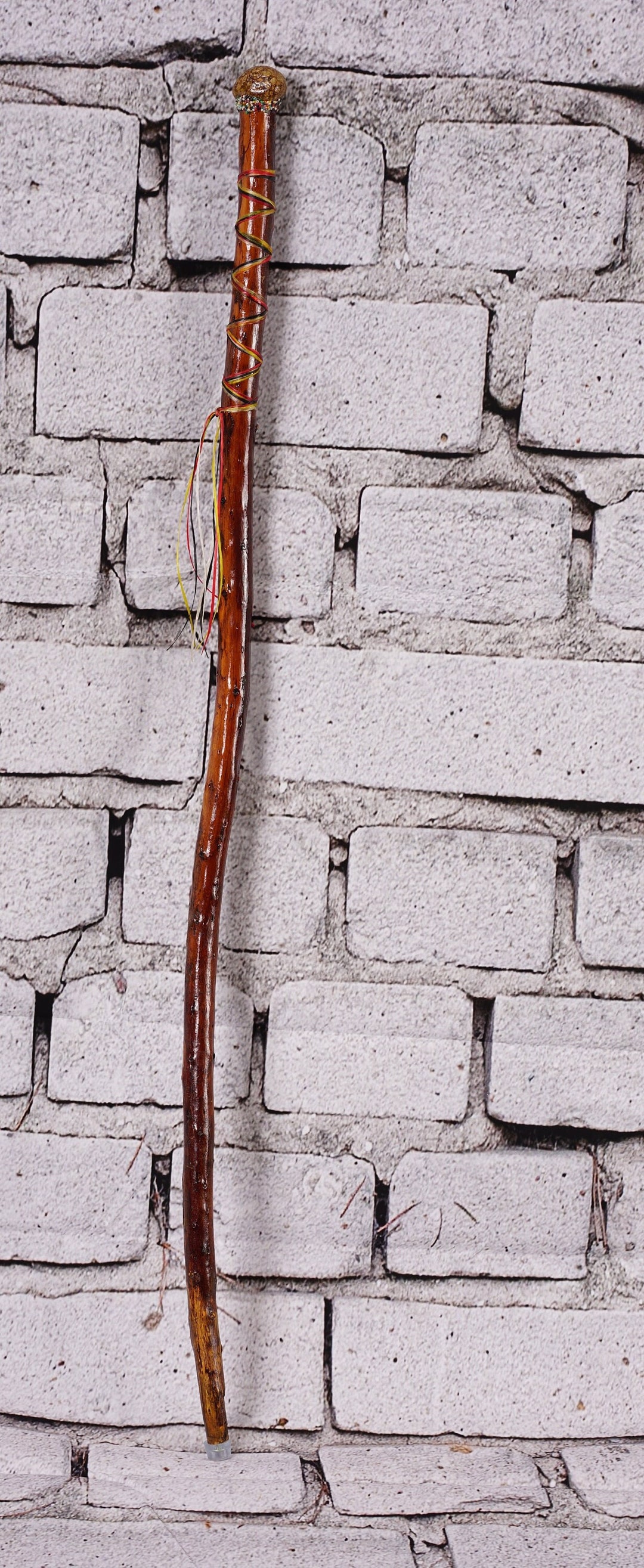 Hand Crafted, Earth Etched Pine Walking Staff. Walking Cane, Walking ...