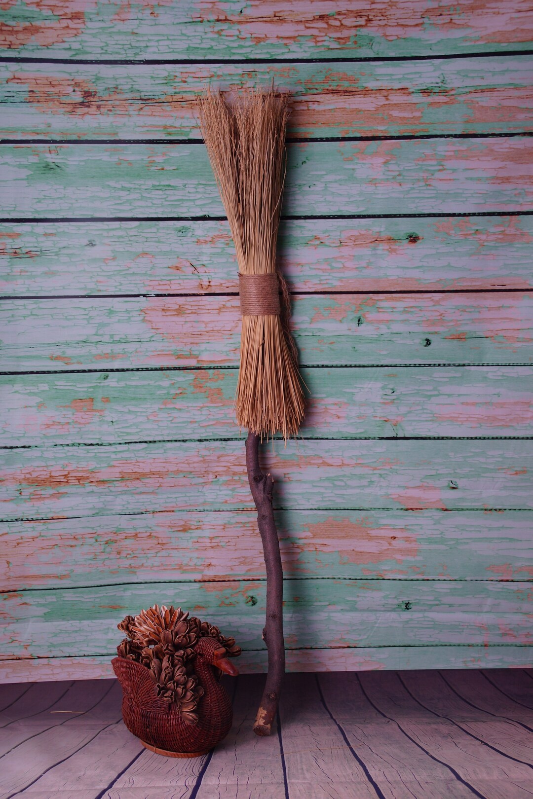 Hand Crafted Broomstick/besom, Sage Staff, Witch's Broom, Harvest Broom ...