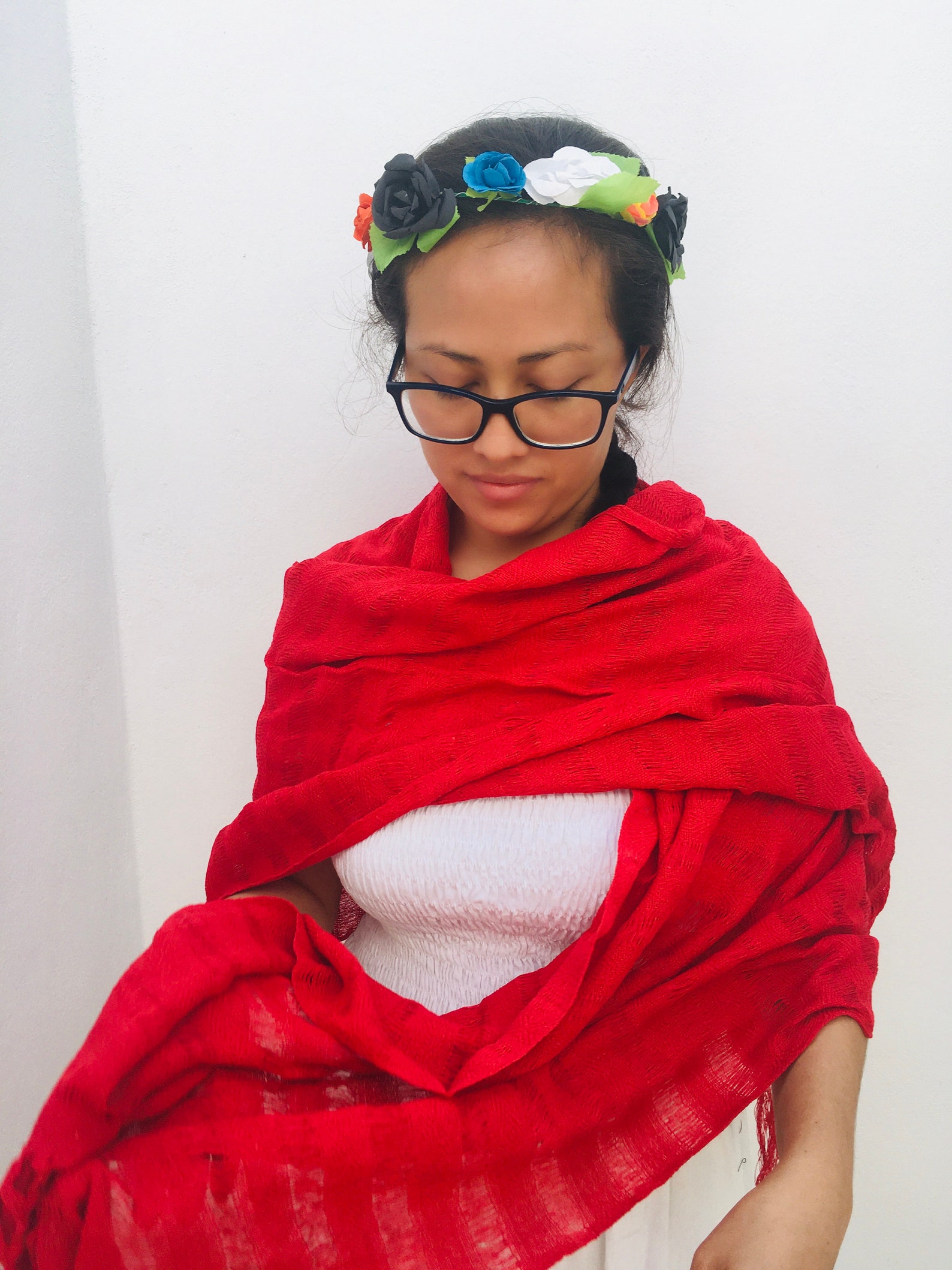 Typical Mexican Red Rebozo 2.4 Meters / 95 Inches including - Etsy